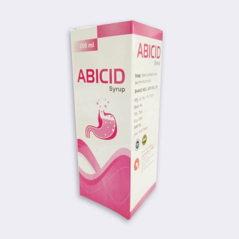 ABICID Ayurvedic Ulcer syrup for Complete Stomach Pain relief
